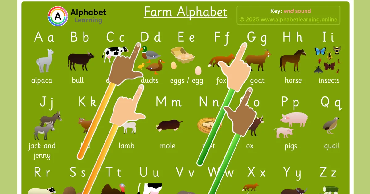 Alphabet - Farm | Alphabet Learning